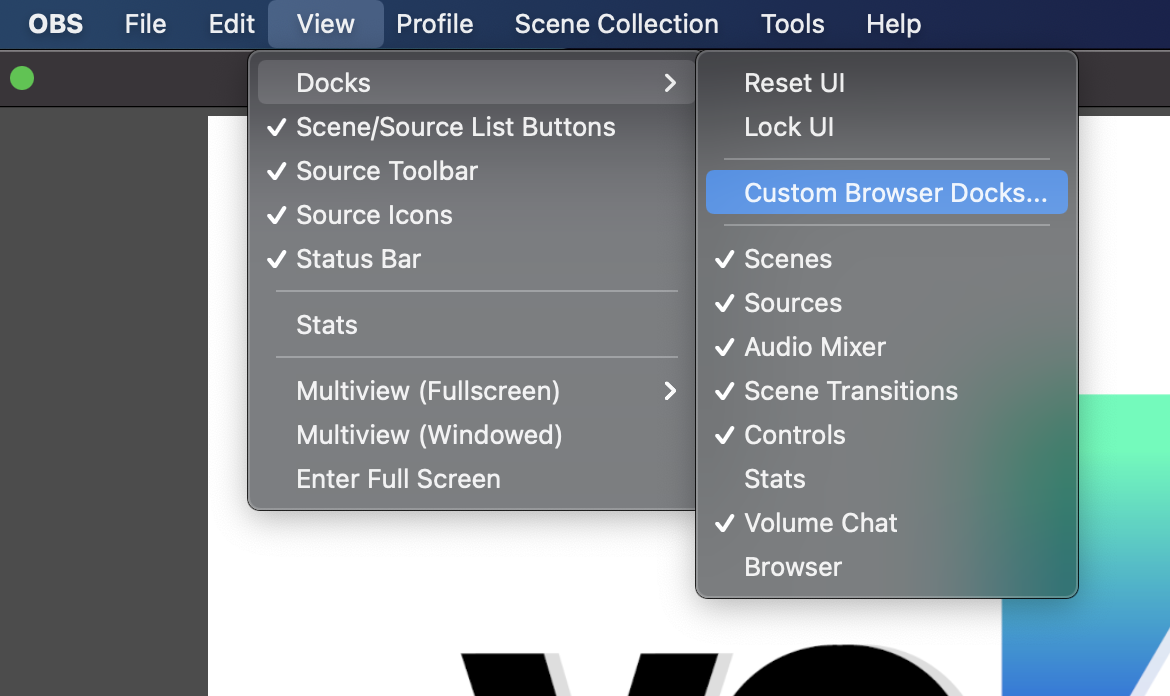 How to Add a Chat Dock in OBS – Volume